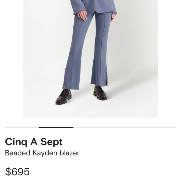 cinq a sept | Jackets & Coats | Cinq A Sept Beaded Kayden Blazer | Poshmark